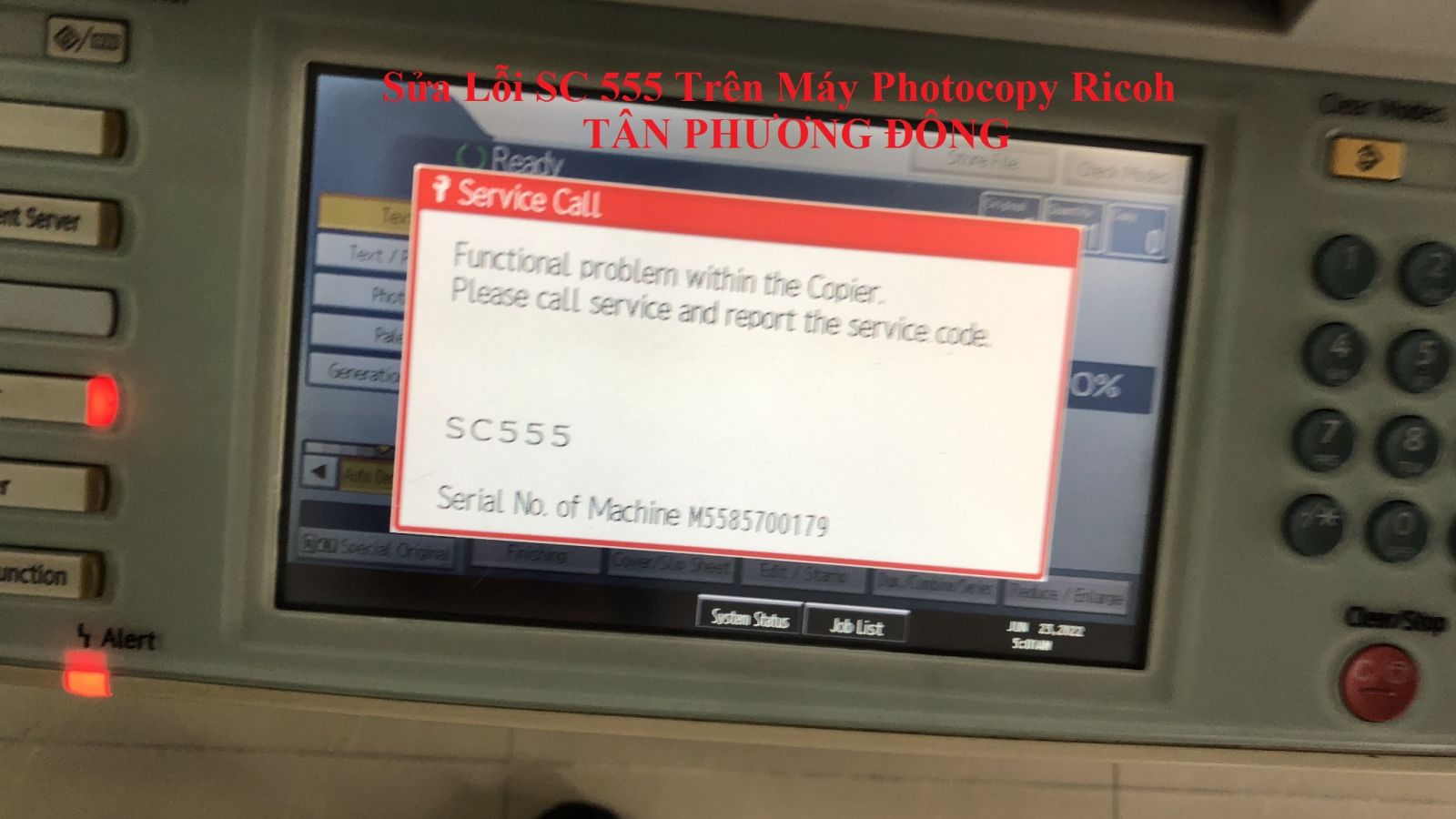 Sửa Lỗi SC 555 Trên Máy Photocopy Ricoh